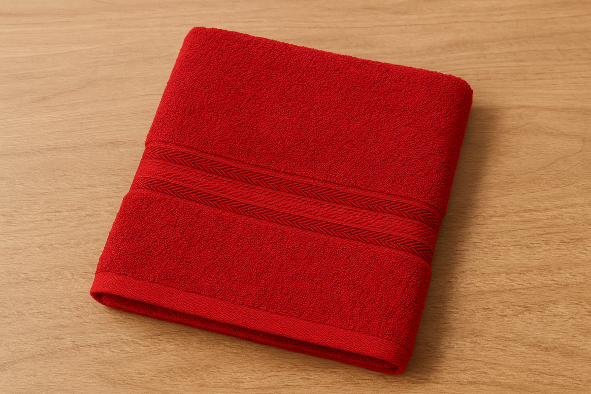 RED Bath Towel 70 X 140 CM – Livingtex